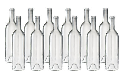 Wine Bottles (Clear) PUNTED BOTTOM - 750ml Case of 12 | eBay