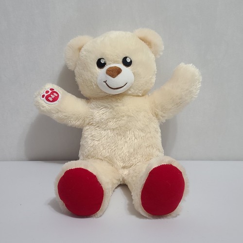 Build A Bear BAB Lil' Pudding Cub 15" Bear Stuffed Animal Cream Red | eBay