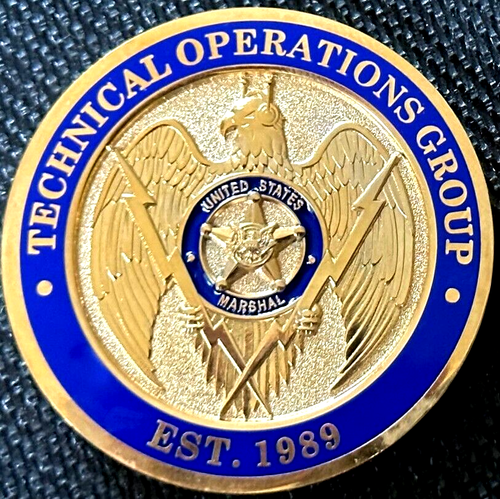 US Marshals Service Technical Operations Group BLUE enamel TOG ...