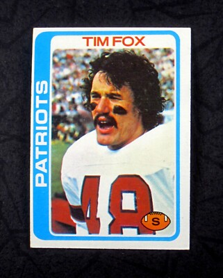 1978 TOPPS SET BREAK Tim Fox #242 New England Patriots EX-MT | eBay