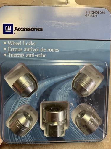 GM 12498076 - GM Accessories - OEM Wheel Lock Kit W/O External Thread ...
