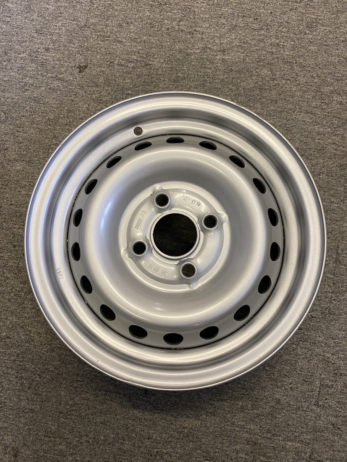 5J X 13" caravan steel wheel rim -100mm PCD 4 Stud - 57mm centre hole ...