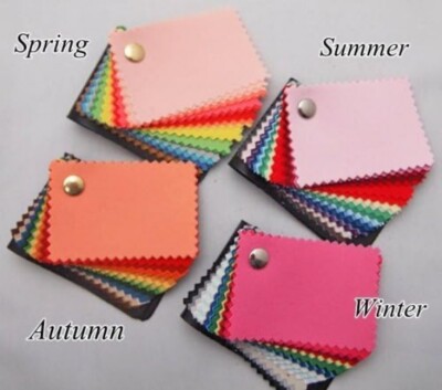 AIS Personal Color Analysis Fabric Swatch Set of 4 Books for 4 Seasons ...