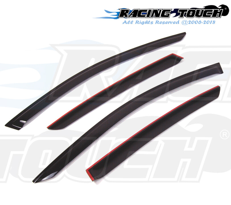 JDM Window Visor Deflector Out-Channel Smoke Tinted 4pc BMW 528i 535i ...