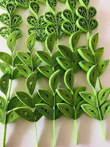 DIY Paper Quilling Leave Bunch Handmade Scrapbooking Craft Wall Art New ...