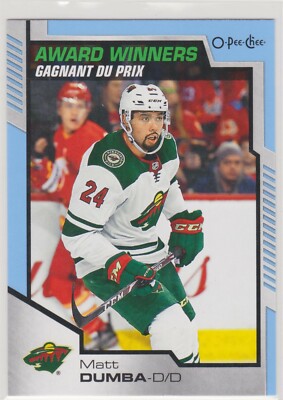 Matt Dumba #608 - O-Pee-Chee Award Winners BLUE - 2020-2021 Upper Deck ...