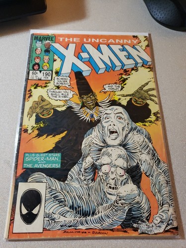 Uncanny X-men #190 • Spider-Man & Avengers Appear! (Feb 1985, Marvel ...