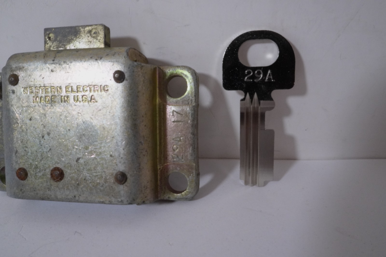 One Original Western Electric 29A #17 Single Slot Payphone Lock & w/2 ...