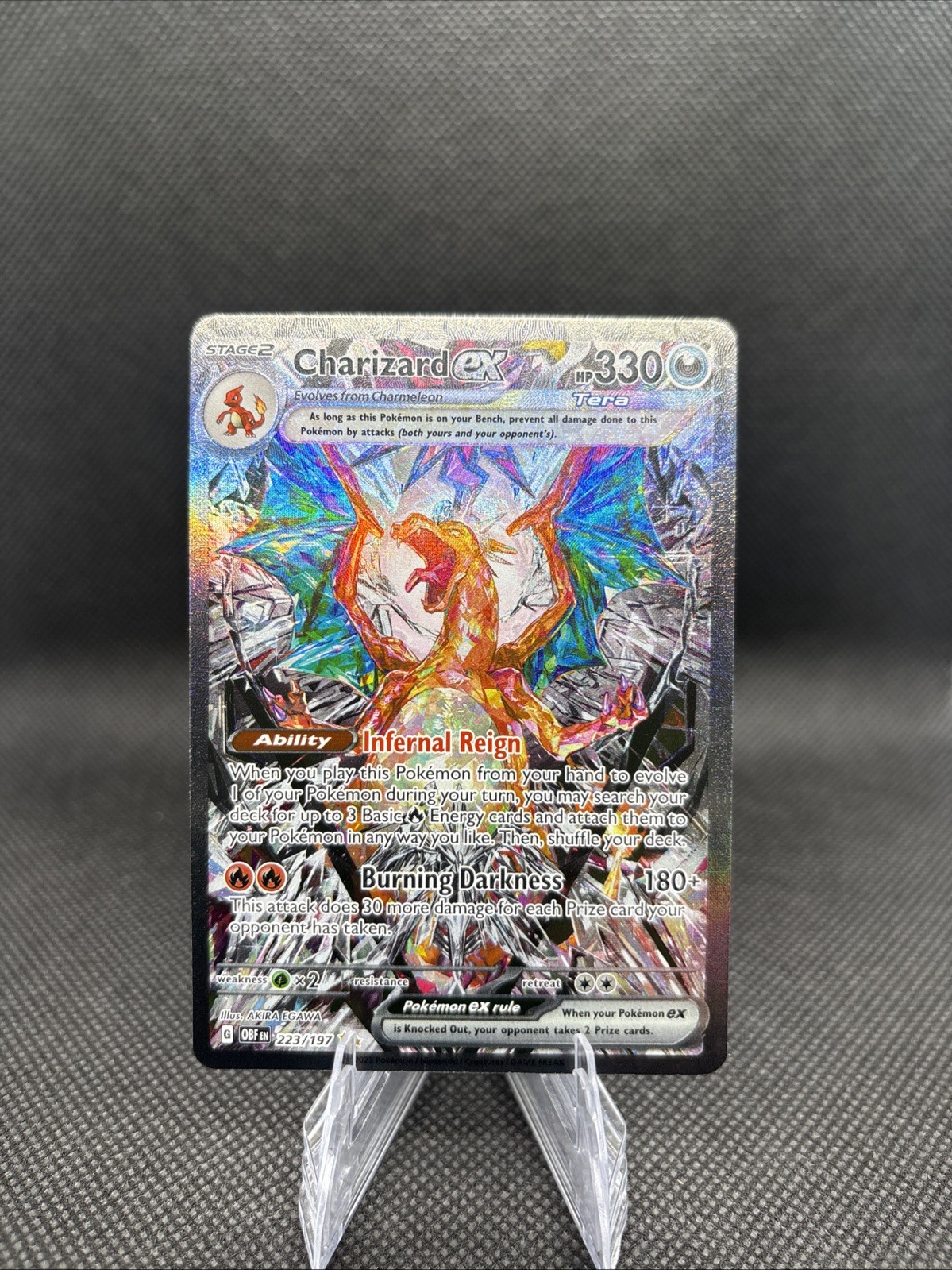 Charizard ex 223 Current Market Value | Obsidian Flames
