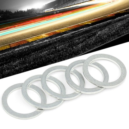 HPS 5PCs AN Fitting Crush Sealing Washer [AN -4] (Aluminum, Silver) AW4 ...