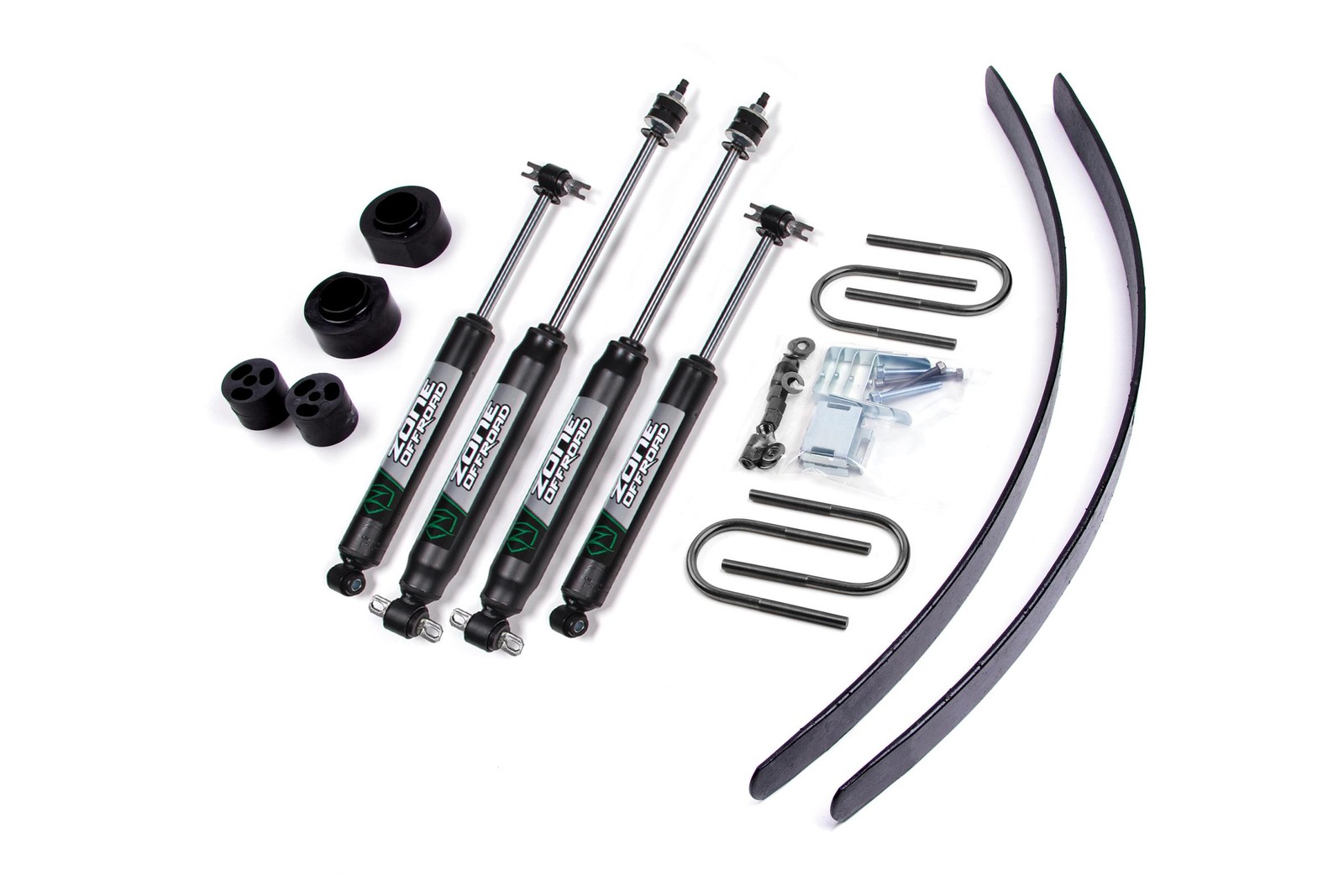 Zone Offroad 2" Suspension Lift Kit Zone Nitro Shocks for Cherokee XJ ...