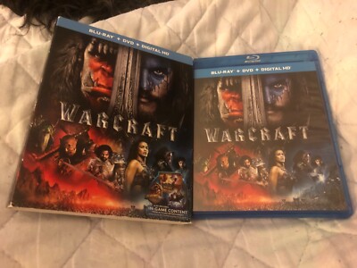 Warcraft (Blu-ray, 2016) Blu Ray/Dvd Combo. No Digital 2 DISC SET W ...