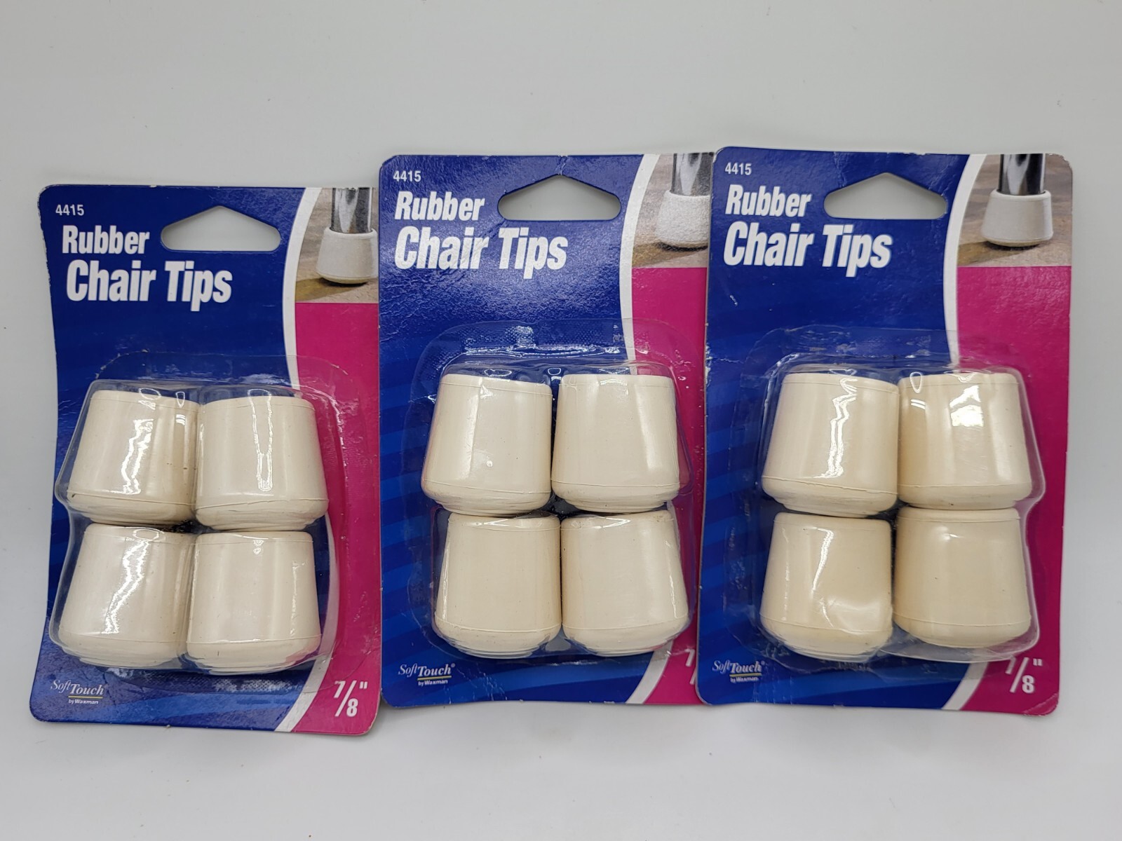 Waxman Soft Touch Rubber Chair Tips 7/8" 3 Pack Total 12 | eBay