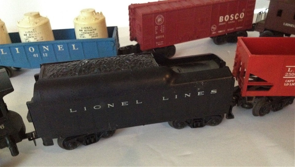 Vintage LIONEL TRAIN SET 10pc 246 6465 6476 6112 6014 6017 Coal Car ...