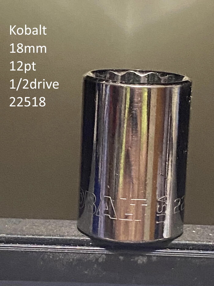 USA MADE 18mm and 19mm Sockets 6pt 12pt 3/8 1/2dr price each many ...