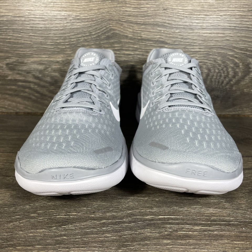 Nike Men's Free Run 2018 Gray White Athletic Running Shoes Sneakers ...