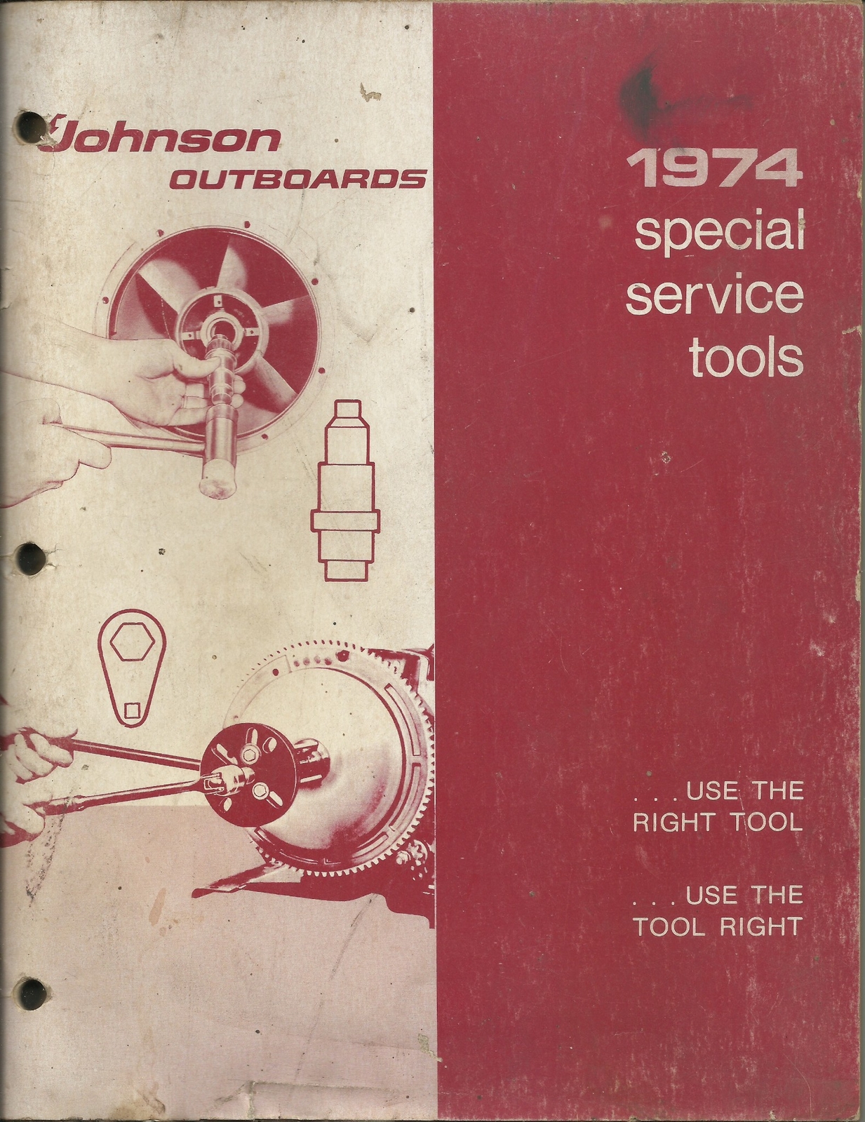 JOHNSON OUTBOARDS MARINE BOAT 1974 SPECIAL SERVICE TOOLS BOOKLET PART ...