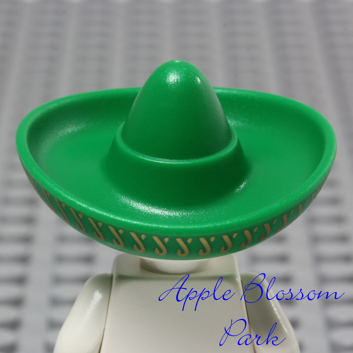 NEW Lego Minifig GREEN SOMBRERO HAT Male Minifigure Mexican Head Gear ...