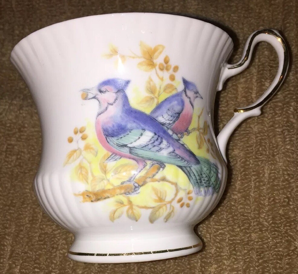 Queens Birds of America Series 1 Blue Jay Tea Cup Bone China Made in ...
