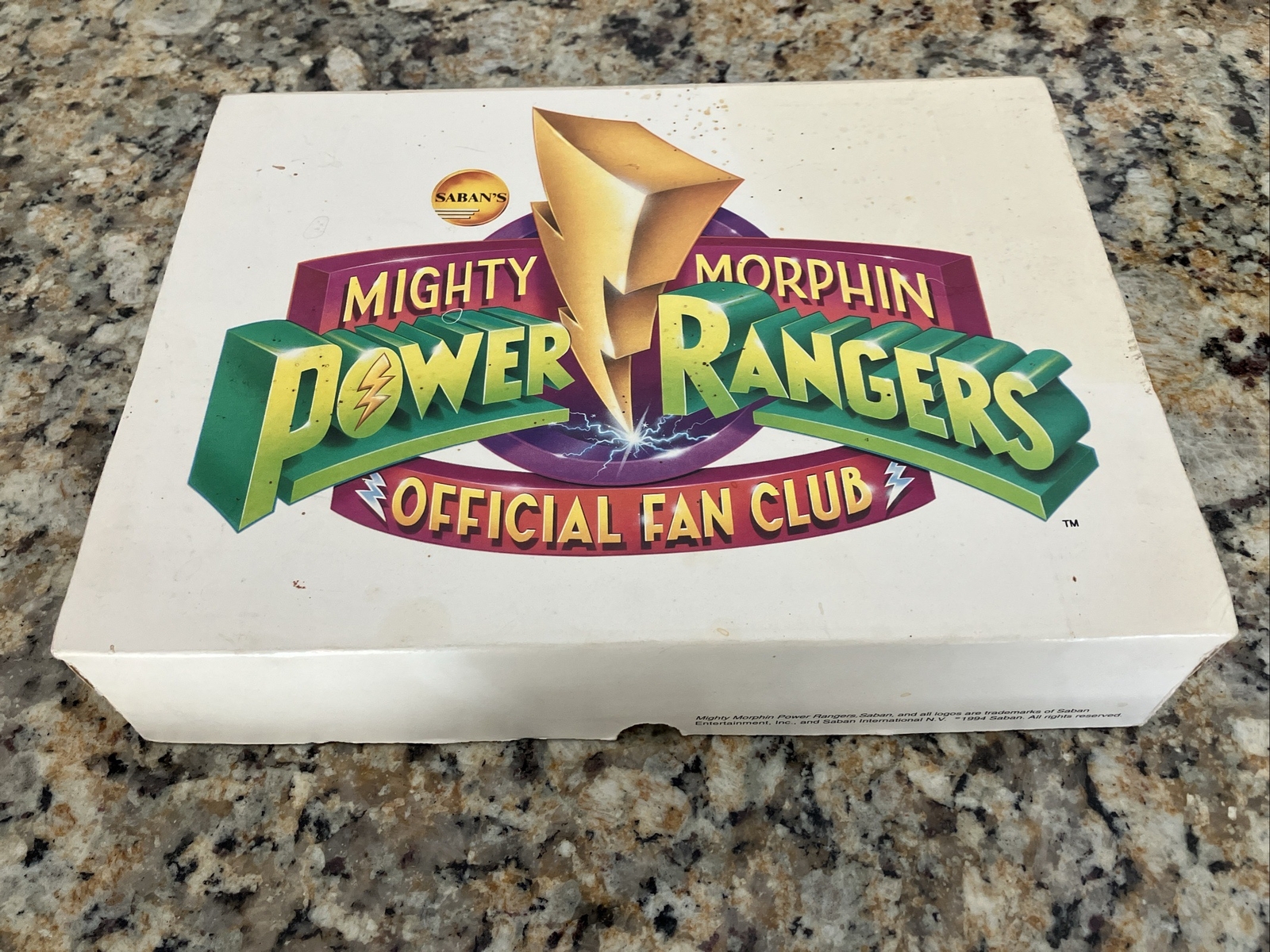 Mighty Morphin Power Rangers Official Fan Club Box 1994 With Contents ...