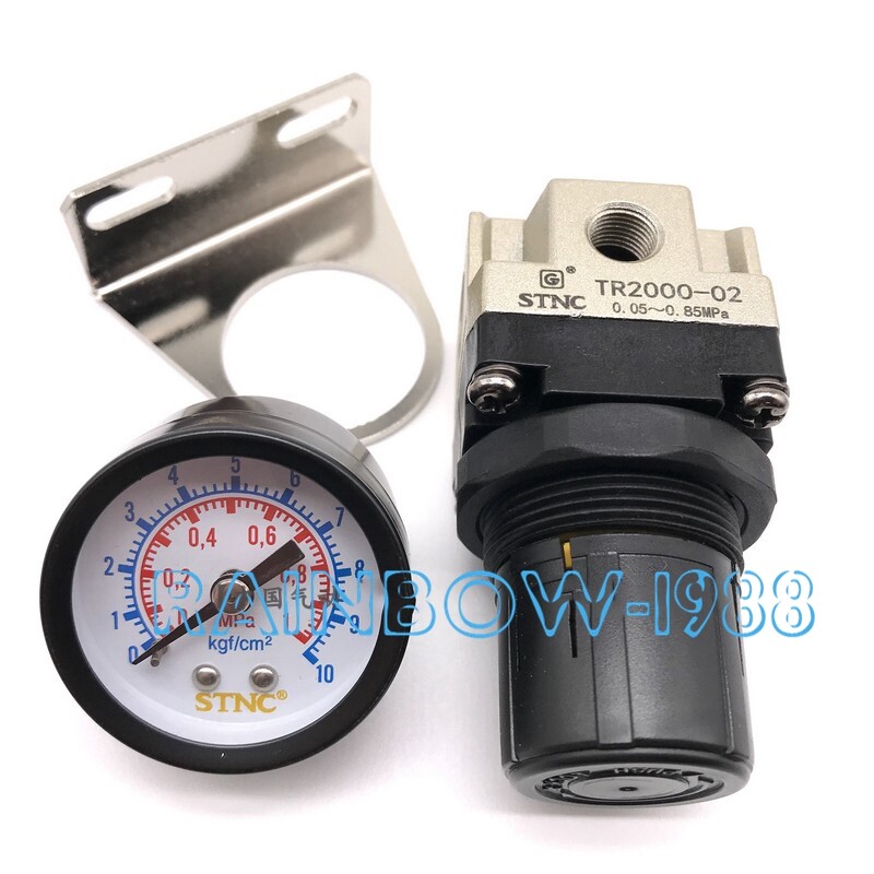 STNC Pressure Reducing Valve TR2000-02 2-Point 1/4 Pneumatic Source Regulator | eBay