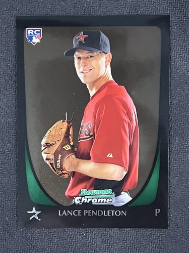 2011 Bowman Chrome Draft Lance Pendleton Rookie Card RC #68 Houston ...