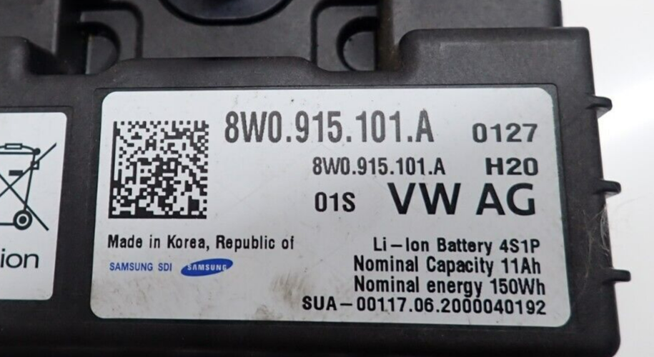 AUDI BATTERY 8W0915101A / KAM45376 for sale online | eBay