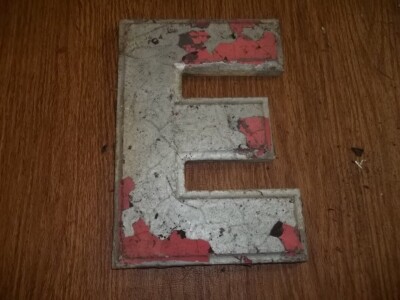 Vintage Wagner Sign Service Cast Aluminum Marquee Letters E 10” | eBay