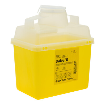 SHARPS BIN BD DISPOSABLE CONTAINER 7.6L | NEEDLE SYRINGE DISPOSAL | eBay