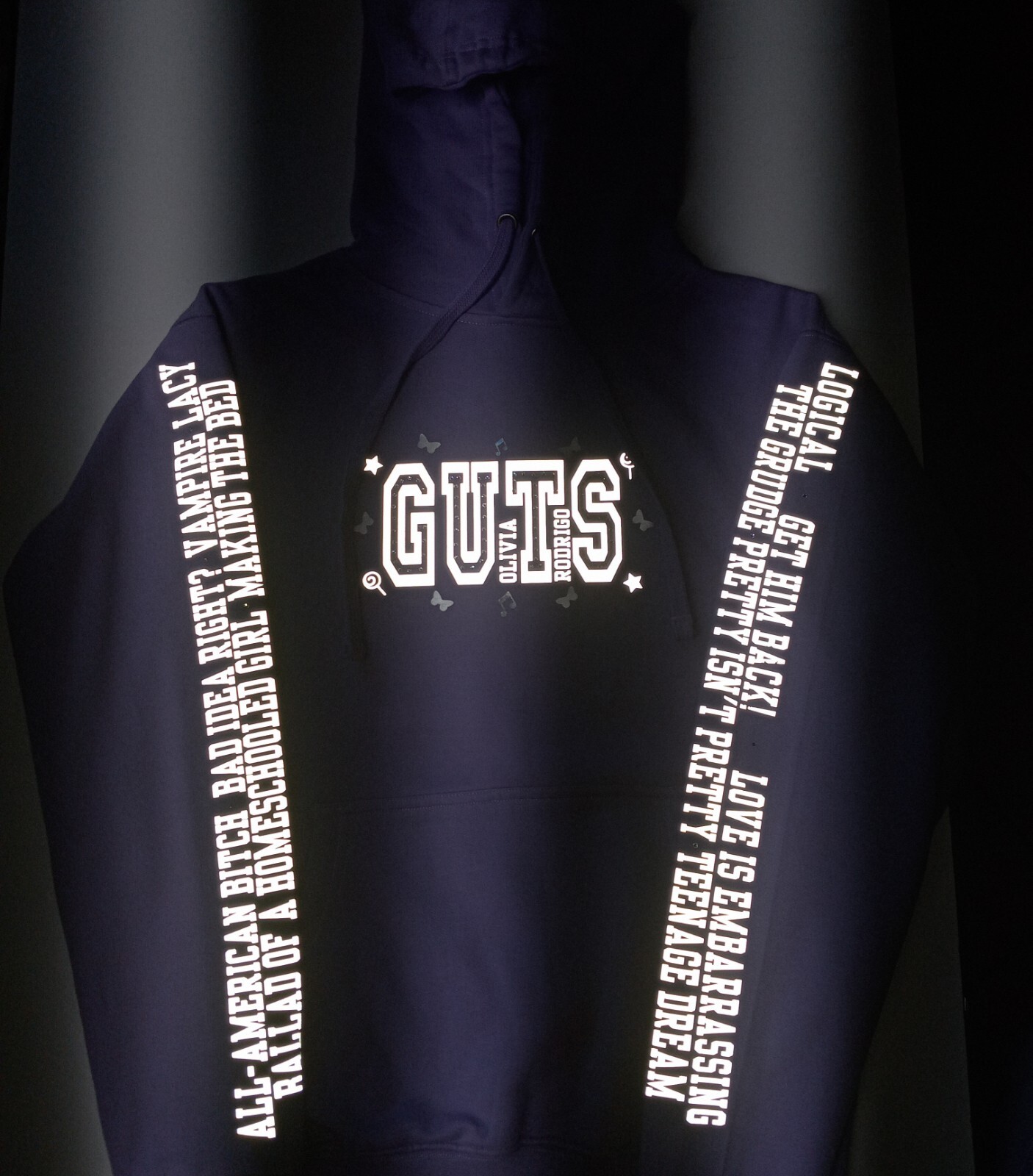 Olivia Rodrigo Hoodie GUTS Purple Music Sweaters | eBay UK