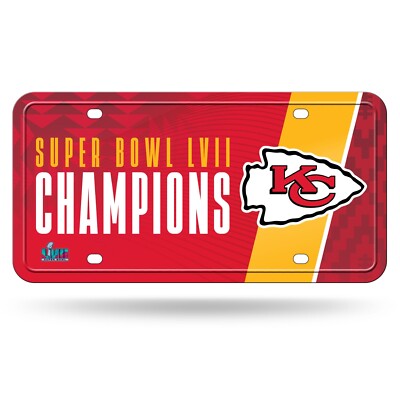Kansas City Chiefs NFL SB LVII Champions Metal License Plate Tag | eBay