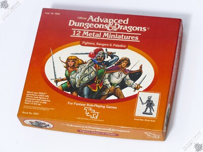 FIGHTERS RANGERS & PALADINS MINIATURES ADVANCED DUNGEONS & DRAGONS AD&D ...