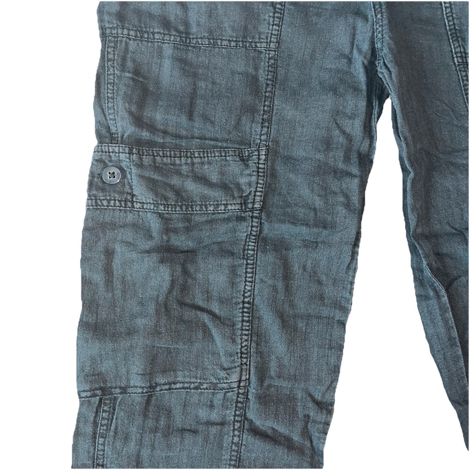 Free People Feelin' Good Utility Pull On Pants M Washed Black NWT | eBay