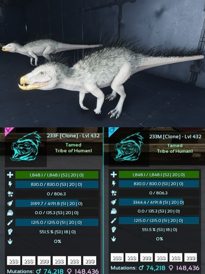 Pegomastax Color Pair Level 400+Clone ARK🦕 Survival Ascended ASA PVE PC ...