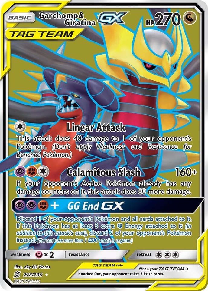 Garchomp & Giratina GX 228/236 Sm-Unified Minds for sale | eBay