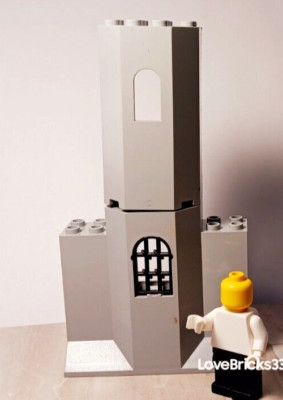 LEGO Castle Dungeon Turrets Light Blue Gray Barbed Wire Window Screen ...
