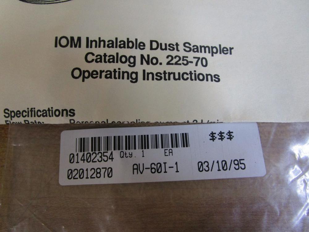 SKC 225-70 IOM Inhalable Dust Sampler 22570 | eBay