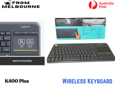 Wireless Keyboard Logitech K400 Plus Touch Pad Mouse Combo TV PC Laptop AU | eBay Australia