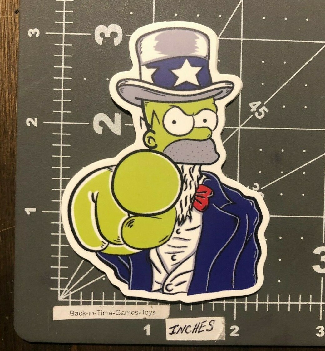 The Simpsons Adult Humor Funny Decal / Sticker Decal Skateboard- Your ...