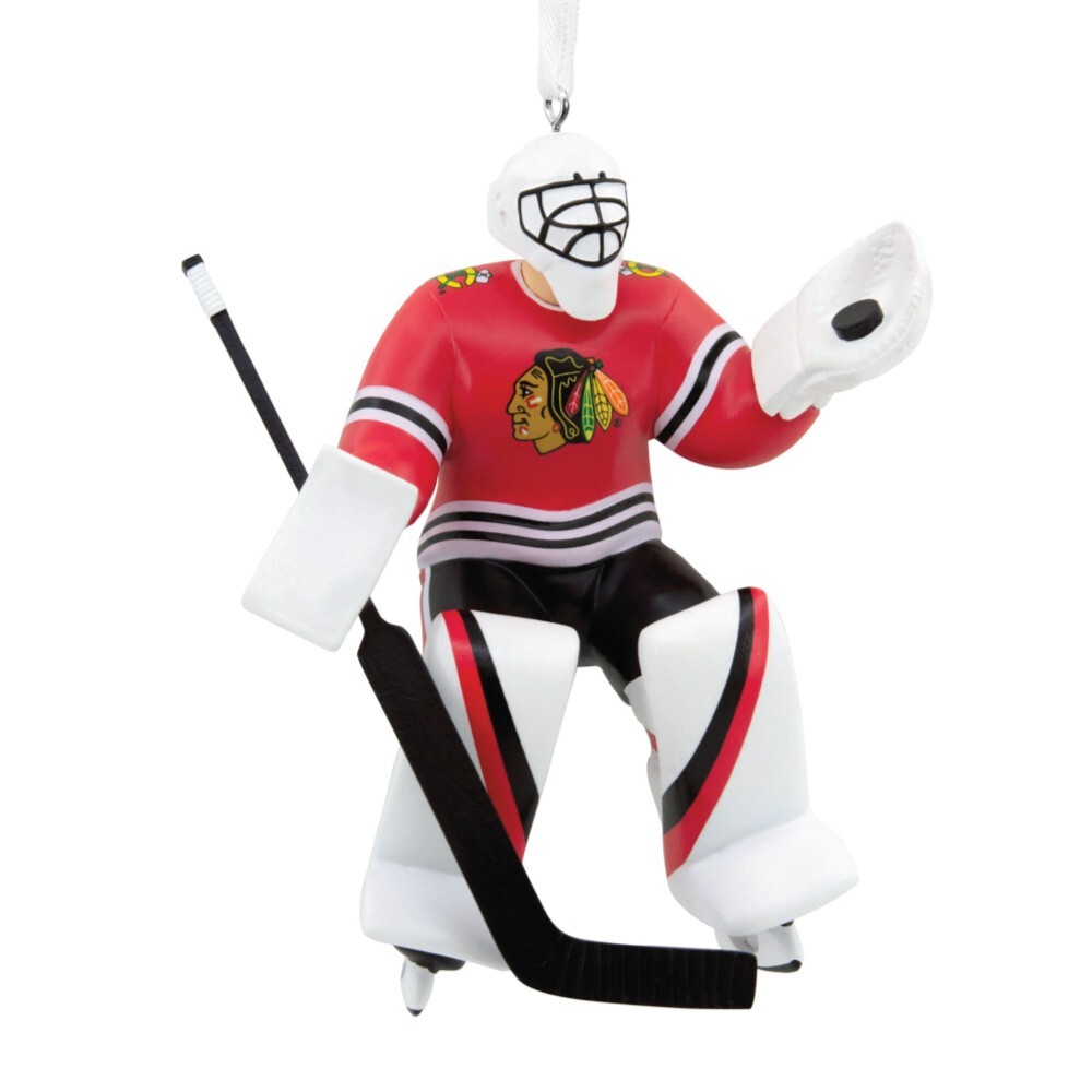 NHL Hockey Chicago Blackhawks Goalie Hallmark Christmas Holiday Tree ...