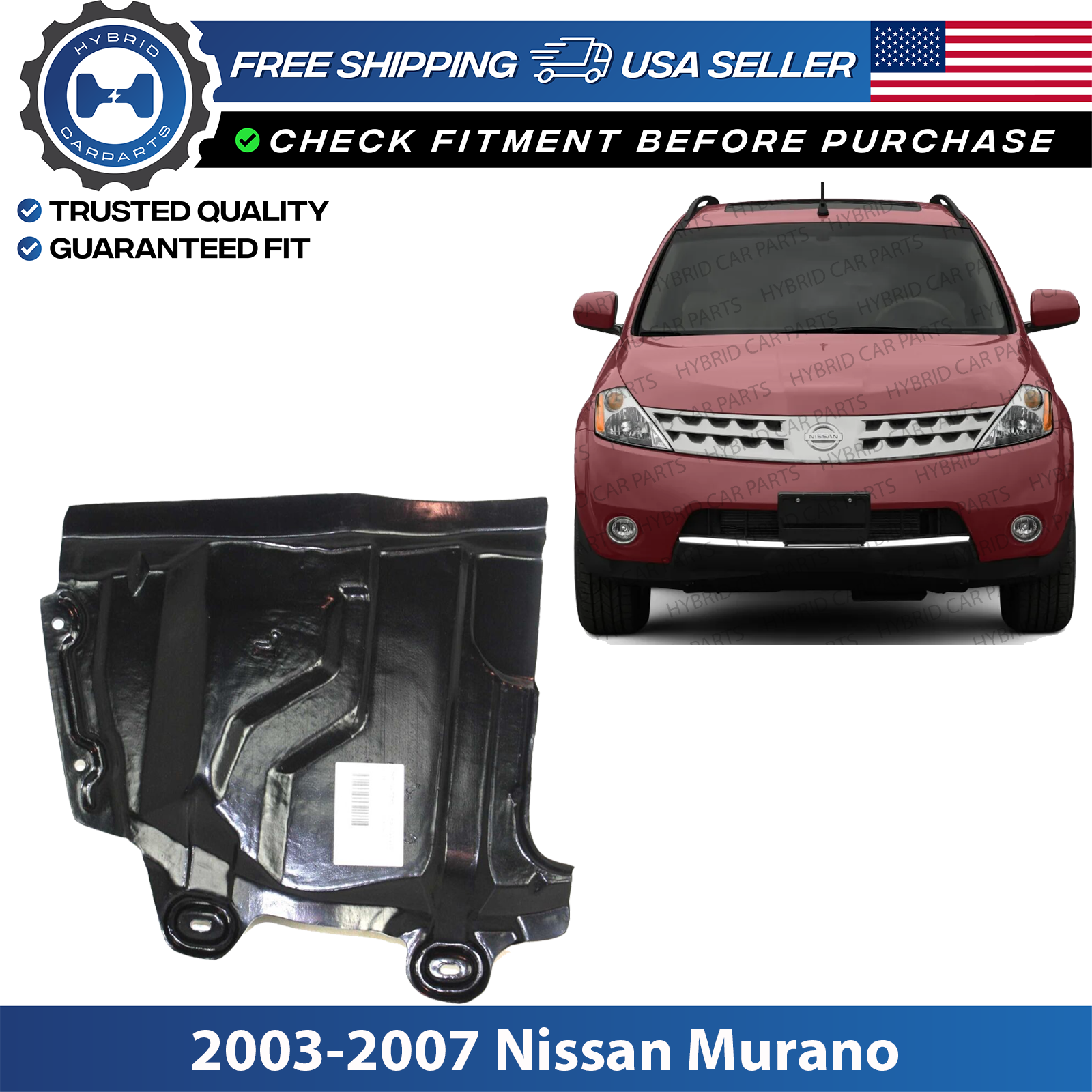 New Driver Side Engine Splash Shield For 2003-2007 Nissan Murano | eBay