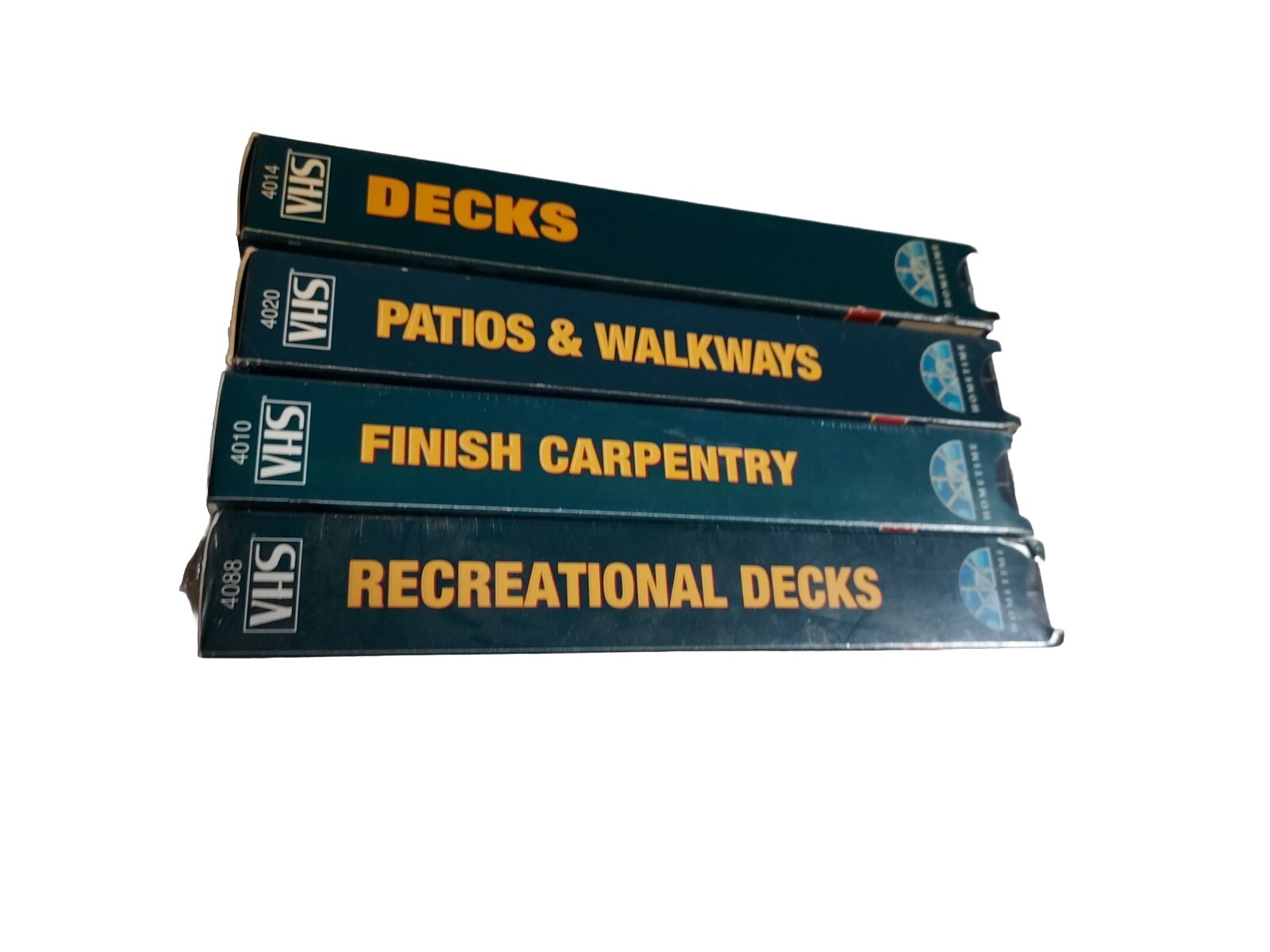 Lot of 4 Hometime How-To VHS Tapes - 2Sealed(Finish &Decks)Plus Patios ...
