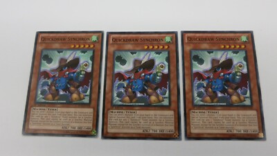 3x QUICKDRAW SYNCHRON MONSTER 5DS3-EN018 1ST EDITION COMMON YUGIOH NM ...
