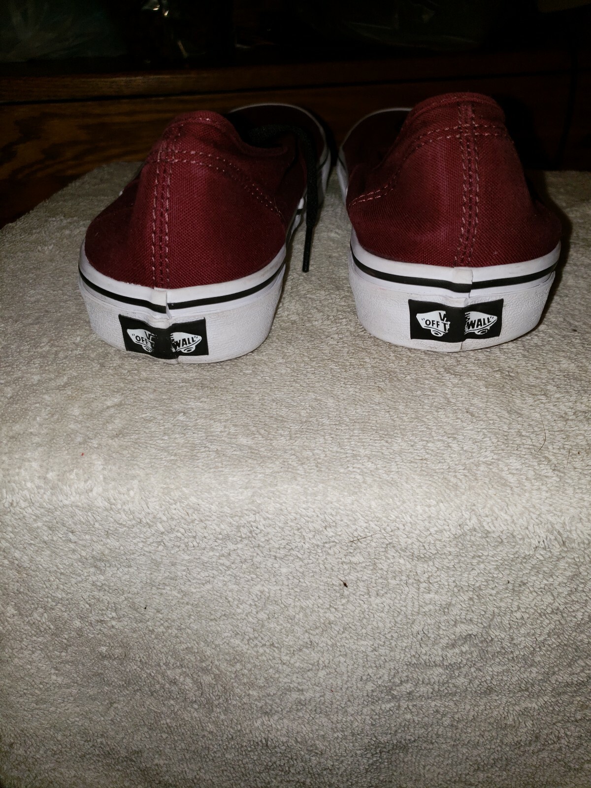 Vans 721565 Dark Red Canvas Shoes Size Men's 8.5 / Womens 10 UNISEX | eBay