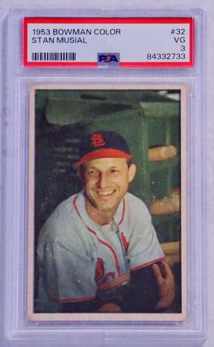1953 Bowman Color Stan Musial #32 PSA 3 VG HOF St. Louis Cardinals | eBay