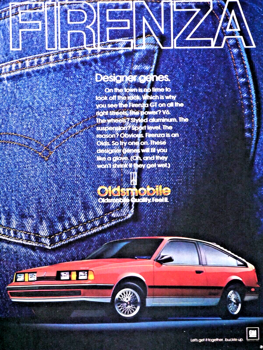 1987 Oldsmobile Firenza 1985 Oldsmobile FE3 X Firenza/Calais Concepts