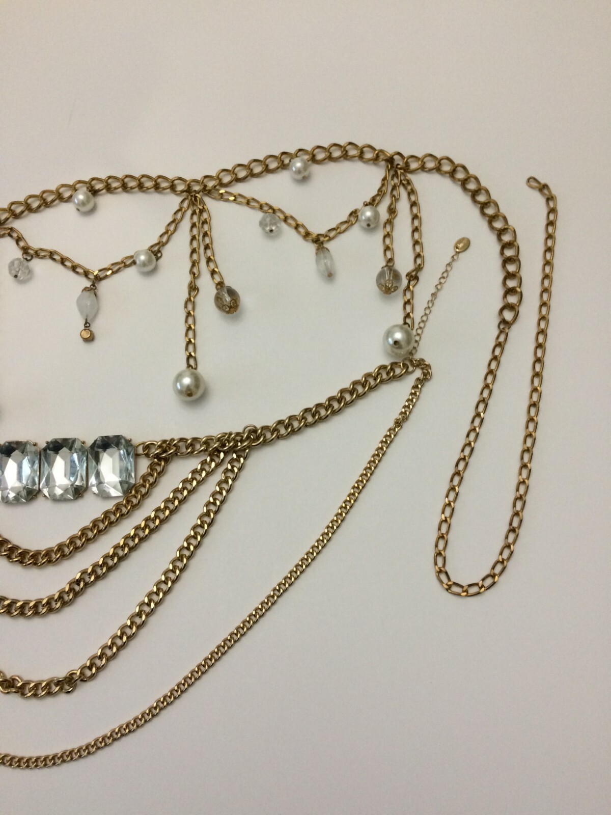 Belly Dancer's Chain Belt & Claire's Necklace Faux Di… - Gem