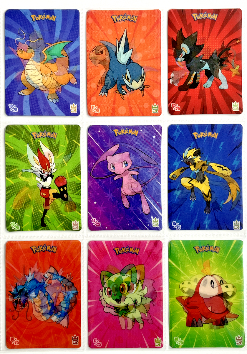 CARDS 3D POKEMON BLACK EDITION 3R Full Set 25/25 PERU TCG CARDS 3D POKEMON BLACK EDITION 3R Full Set 25/25 PERU TCG