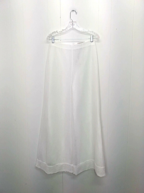 Finders Keepers NWT (Sample) WM 4 Ivory Coconut Pant Wide Leg Palazzo ...