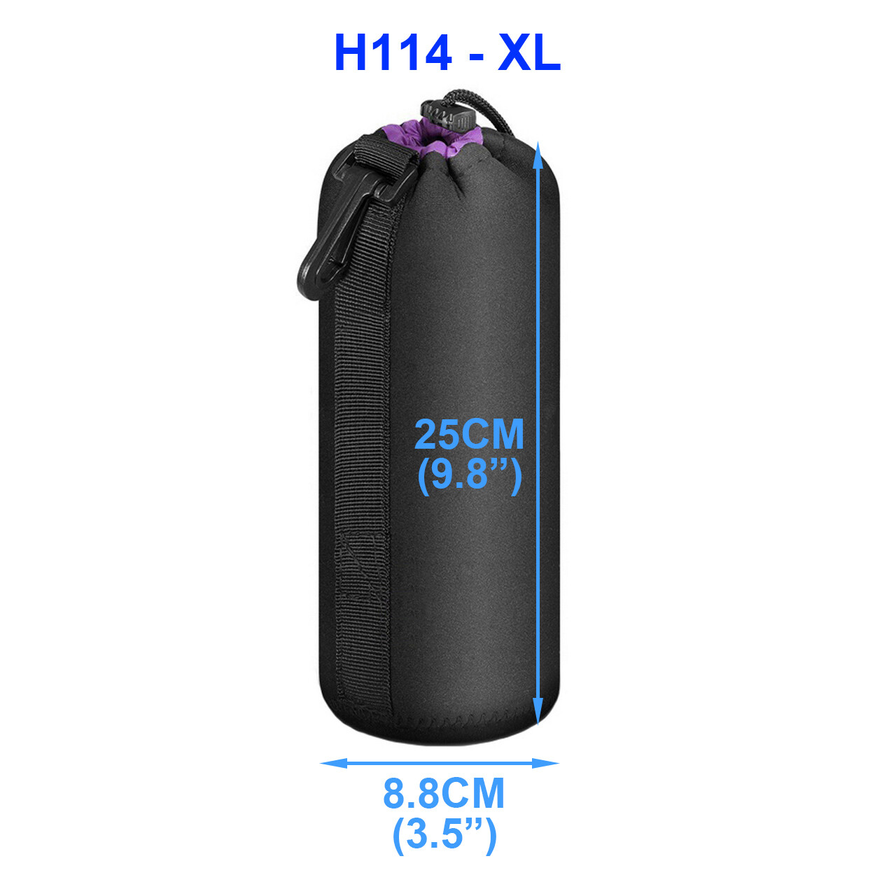 Waterproof DSLR Soft Camera Lens Pouch Protector Cover Bag Case Set S M ...